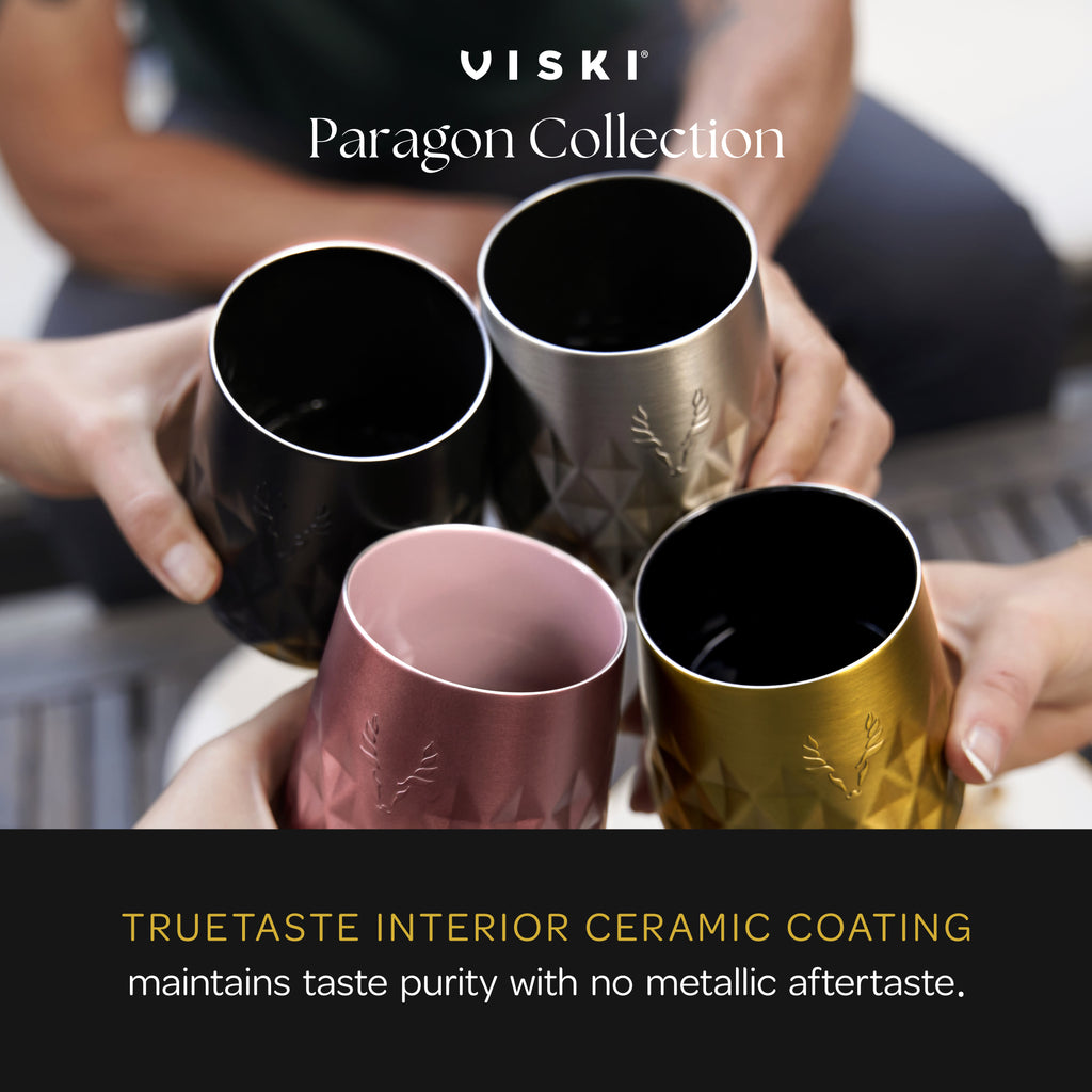 Viski Paragon Insulated Wine Tumbler, Insulated Stainless Steel Tumbler ...