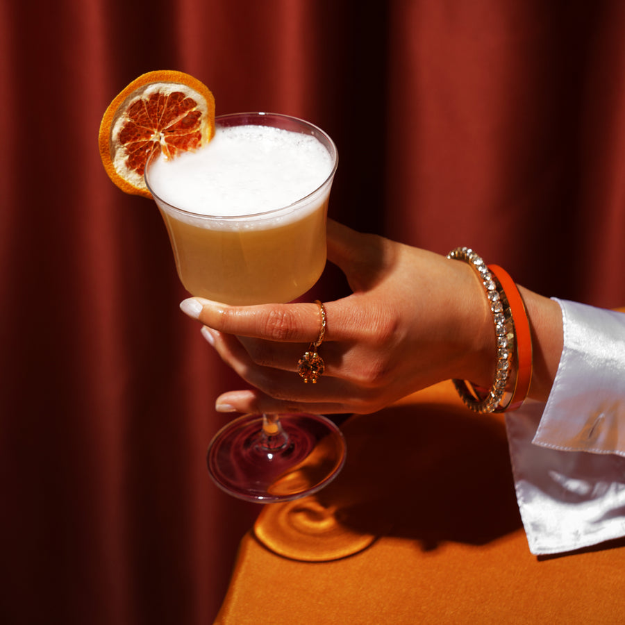 Viski Raye Sour Glasses, Whiskey Sour Glasses, Stemmed Cocktail Glasses ...