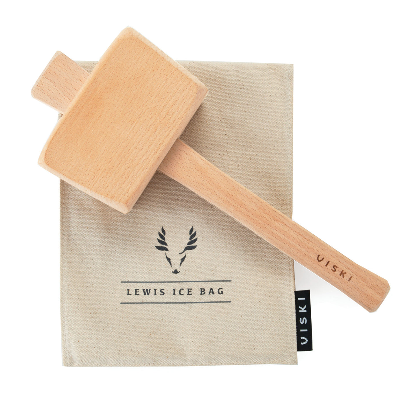 Viski Professional Lewis Bag and Mallet Bartender Kit & Bar Tools ...
