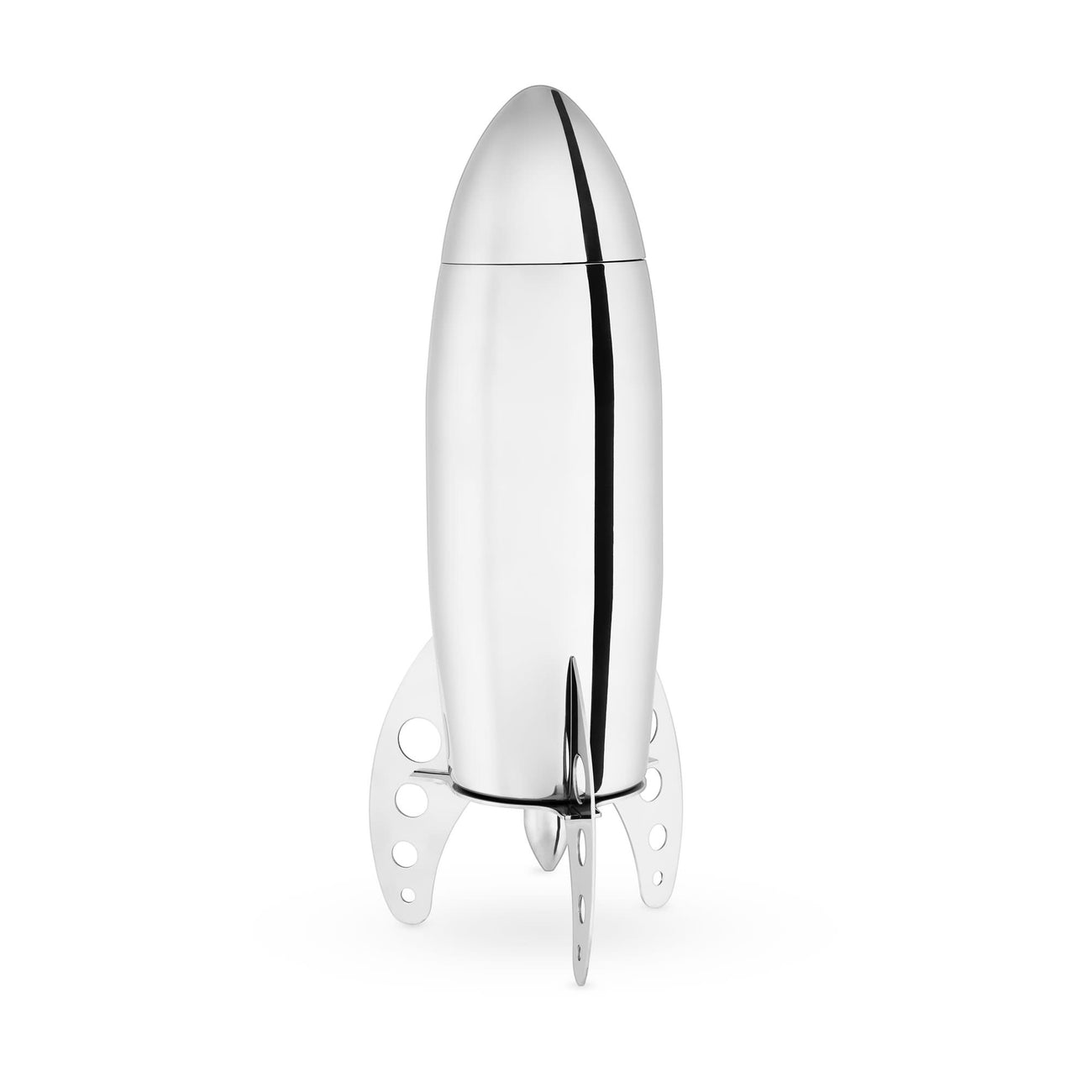 Viski Rocket Cocktail Shaker with Strainer Bar Set, Martini Shaker ...